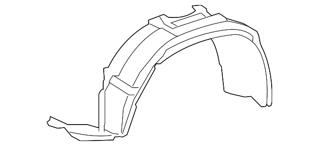 53806-0E050 - Fender Liner - 2008-2010 Toyota Highlander | OEM Genuine ...