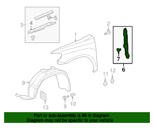 53882-0E041 - Rear Seal - 2008-2013 Toyota Highlander | Lithia Toyota Parts