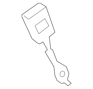 213-860-70-01-9051 - Seat Belt Buckle Mercedes-Benz USA Parts