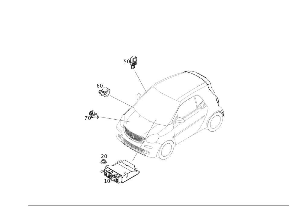 2139051300 - Acceleration Sensor 2009-2010 Smart Fortwo | Mercedes-Benz ...