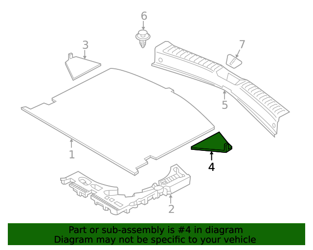 2017-2021 Mazda CX-5 Side Trim KB7W-68-8F1-02 | RealMazdaParts.com