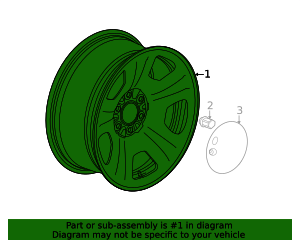 2019-2022 Chevrolet Wheel, Alloy 23376222 | GMPartsDirect.com