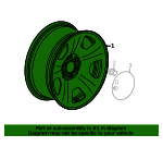 2021-2024 Chevrolet 20x9 Aluminum Wheel 84423415 GM | GMPartsDirect.com