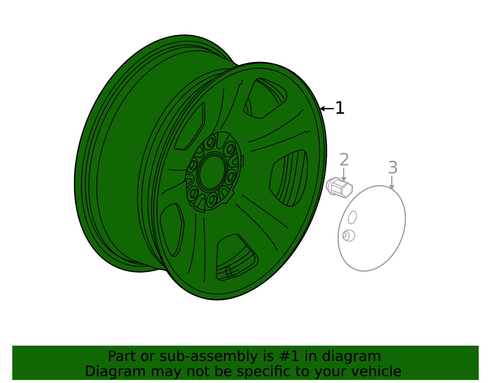 2021-2024 Chevrolet 20x9 Aluminum Wheel 84423415 GM | GMPartsDirect.com