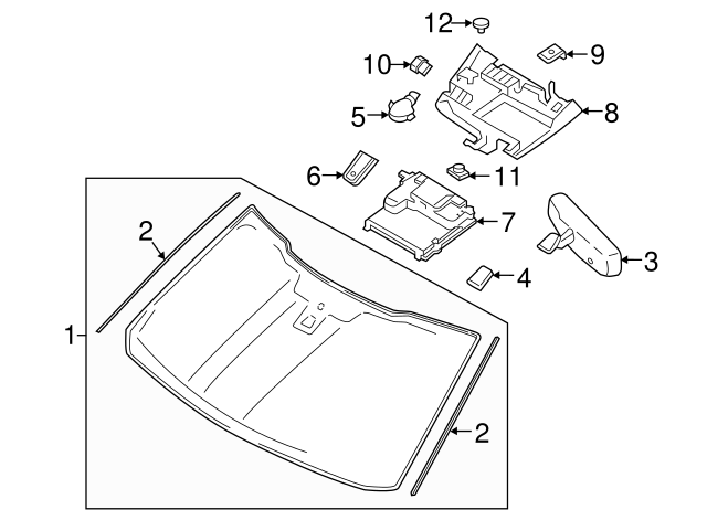 2021-2024 Ford Lane Departure System Camera ML3Z-19H406-B | OEM Parts ...