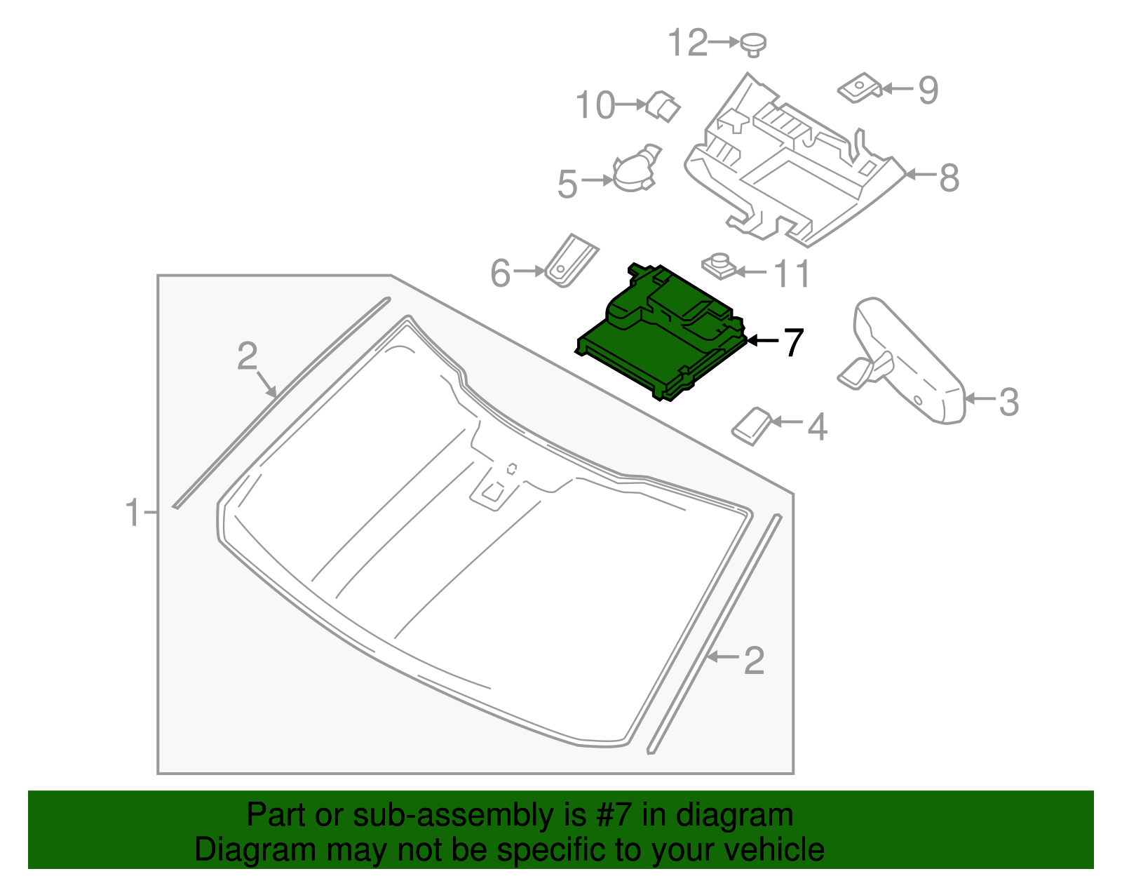 ML3Z-19H406-B - Lane Departure System Camera 2021-2025 Ford | Ford ...