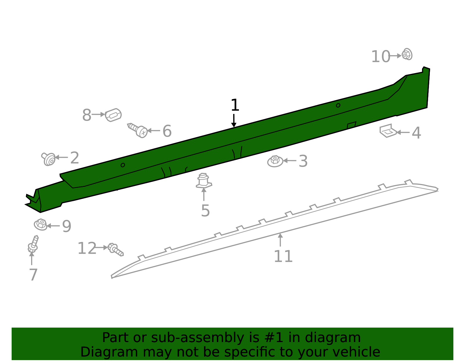 Genuine Toyota Rocker Molding part# 75852-12905 for 2020-2024 Toyota ...