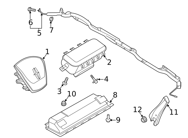 2011-2024 Ford Hold Down Clamp Nut -W701152-S440 | TascaParts.com