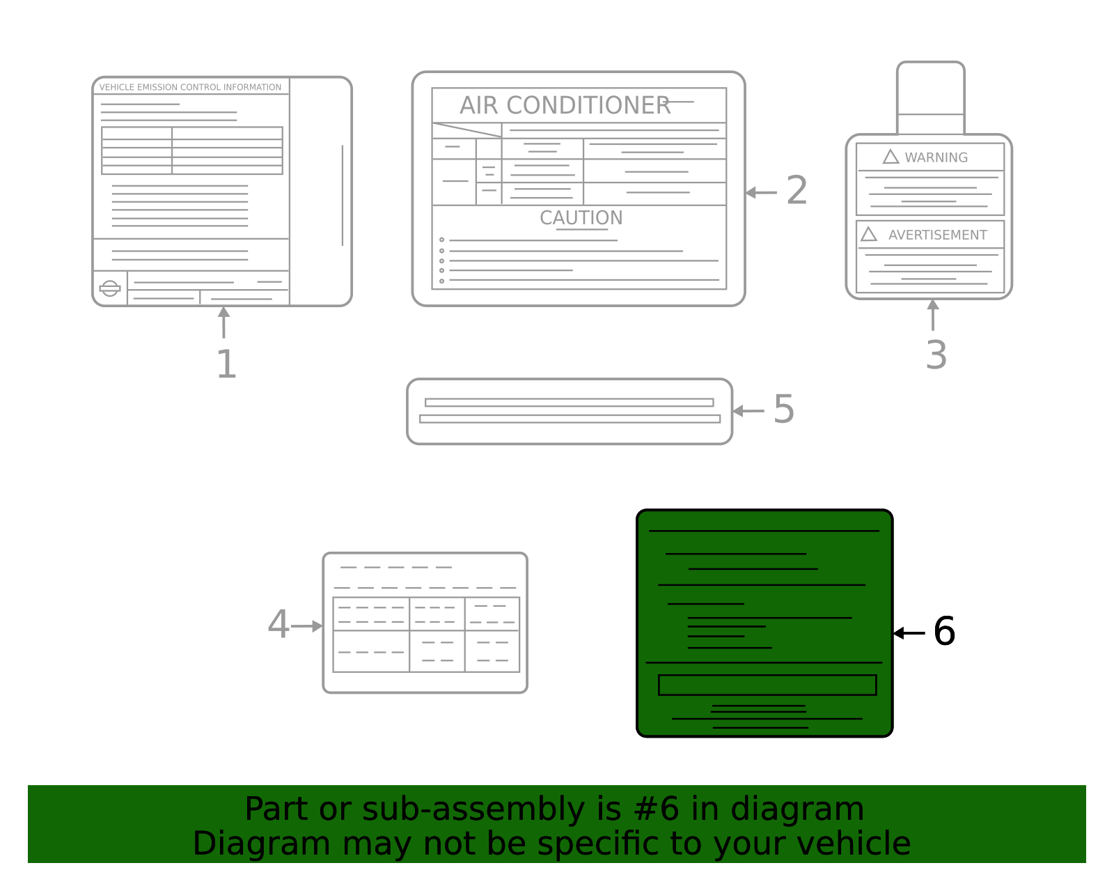 2020-2025 Nissan Sentra Tire Info Label 99090-6LB0A | Sullivan Brothers ...