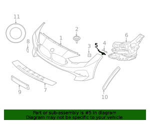 51117475273 - 2020-2021 BMW Lower Guide (51-11-7-475-273) | BMW of ...