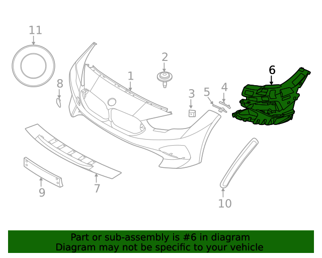Genuine BMW 51-11-7-474-595 | Side Support | FREE Shipping on Most ...