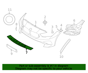 Genuine BMW 51-11-7-493-211 | Lower Panel | FREE Shipping on Most ...