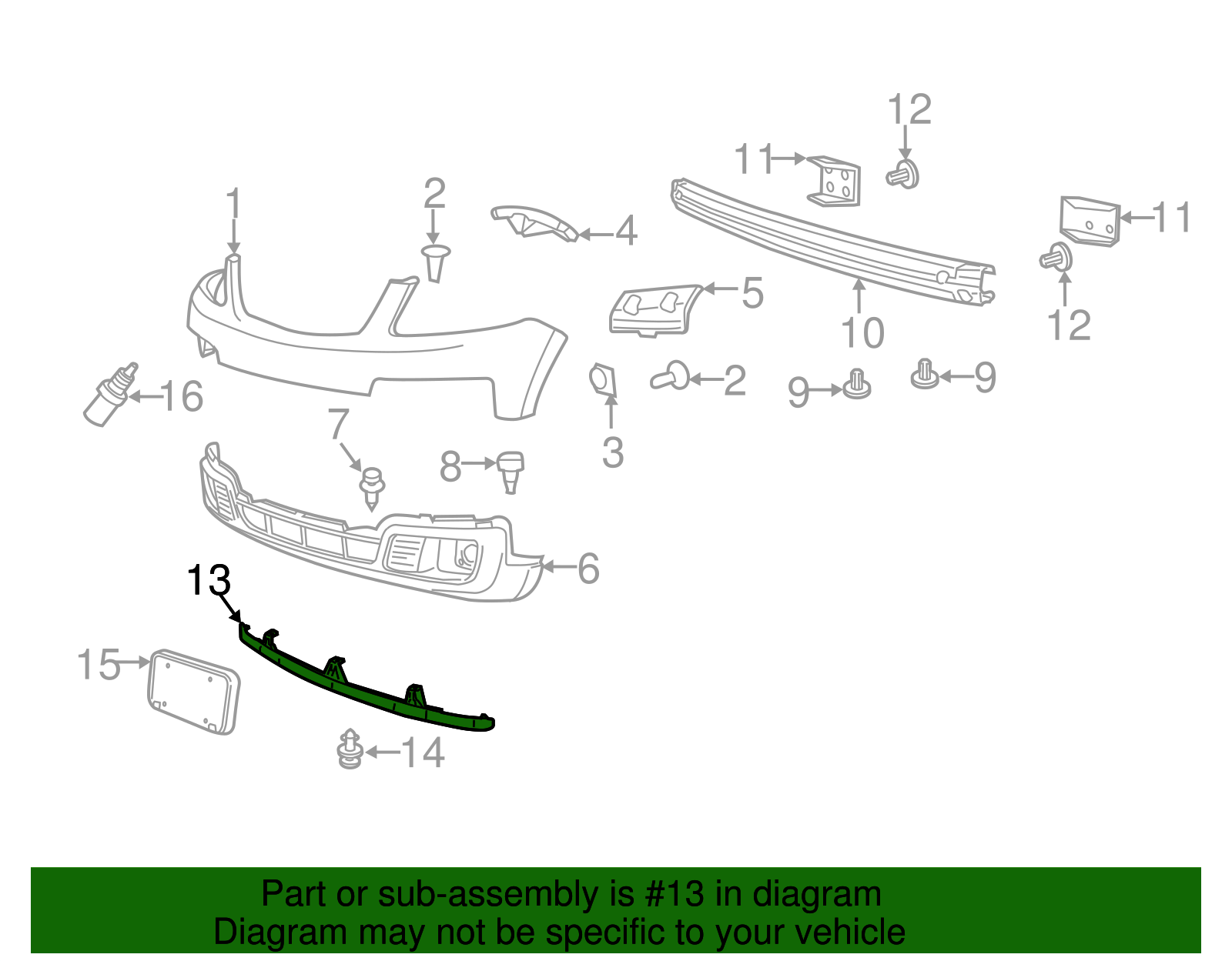 2008-2011 Mazda Tribute Lower Deflector ZZDA-50-061 | RealMazdaParts.com