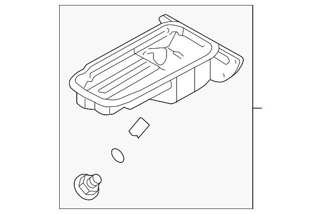 2004-2008 Chevrolet Engine Oil Pan 96481581 GM | GMPartsDirect.com