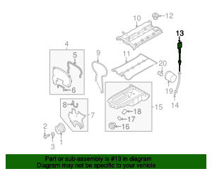 2004-2008 Chevrolet Engine Oil Dipstick 96376263 | GMPartsDirect.com