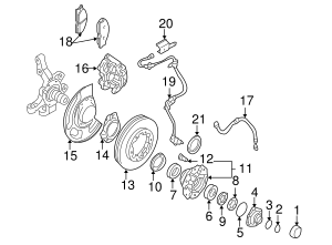 1997-2003 Infiniti QX4 Wheel Bearing 40210-50W00 | Faulkner Infiniti of ...