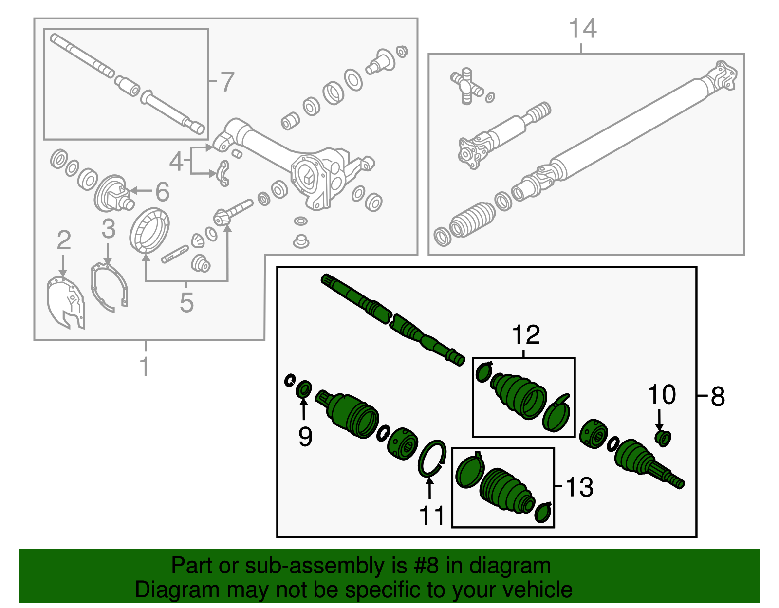 2005-2020 Nissan Axle Assembly 39100-EA000 | OEM Parts Online