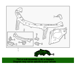 2010-2017 GM Driver Side Front End Sheet Metal Cross Brace 23303570 GM ...