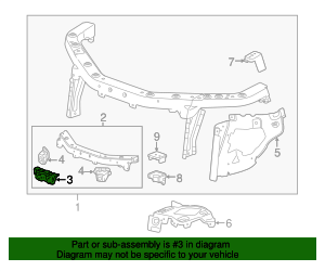 25792291 GM Front End Upper Tie Bar Support | GM Parts Store