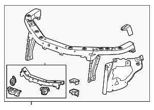 2010-2017 GM Front End Upper Tie Bar 22783388 GM | GMPartsDirect.com