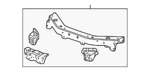 2010-2017 GM Front End Upper Center Tie Bar 25974358 GM | GMPartsDirect.com