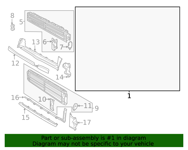2022-2024 Audi Fan & Motor 5WA-121-203-P | Audi USA Parts