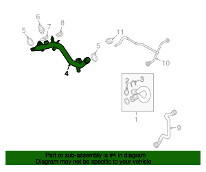 Genuine Audi 06E-121-045-J | Engine Coolant Pipe | FREE Shipping on ...