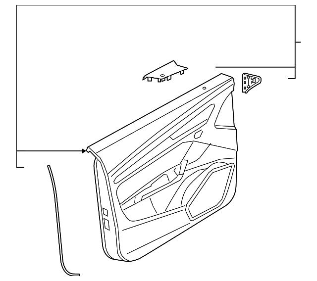 2018-2020 Audi Door Trim Panel 80A-867-103-AC-WFA | Audi USA Parts