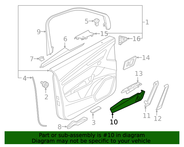 2021-2024 Audi Armrest 80A-867-373-A-TTE | European OEM Parts Direct
