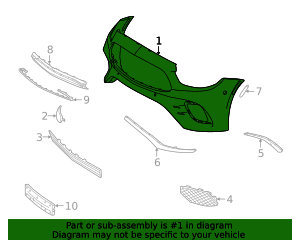 238-880-02-02-9999 - Bumper Cover 2021-2023 Mercedes-Benz E 450 ...