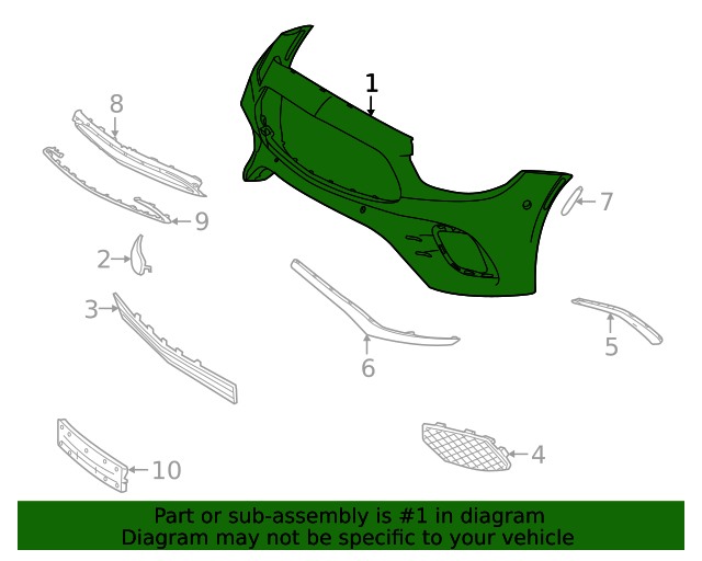 238-880-02-02-9999 - Bumper Cover 2021-2023 Mercedes-Benz E 450 ...