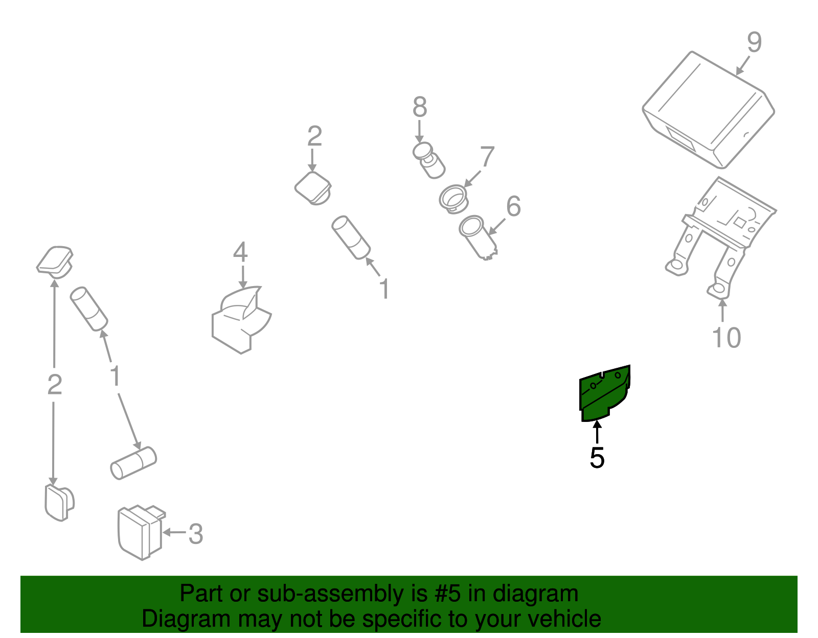 HG9Z-13D730-DA - Switch Assembly 2017-2020 Ford | Big 3 Auto Parts