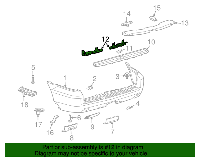 2003-2009 Lexus GX470 Reinforcement 52171-60050 | OEM Parts Online