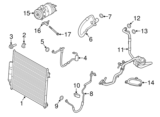 LR062331 - A/C Condenser Mount 2013-2023 Land Rover | AutoNationParts.com