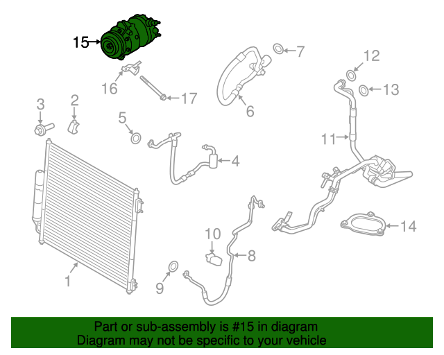 2013-2023 Land Rover A/C Compressor LR112585 | OEM Parts Online