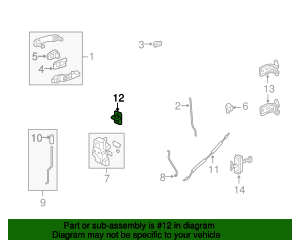 2005-2017 GM Door Lock Striker 20951578 | GetOEMParts.com