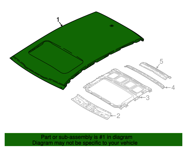 67111-G5010 - Roof Panel 2017-2022 Kia | Kia.Parts Store