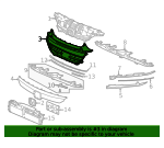 2021-2022 Honda Accord Lower Grille 71111-TVA-F00 | OEM Parts Online