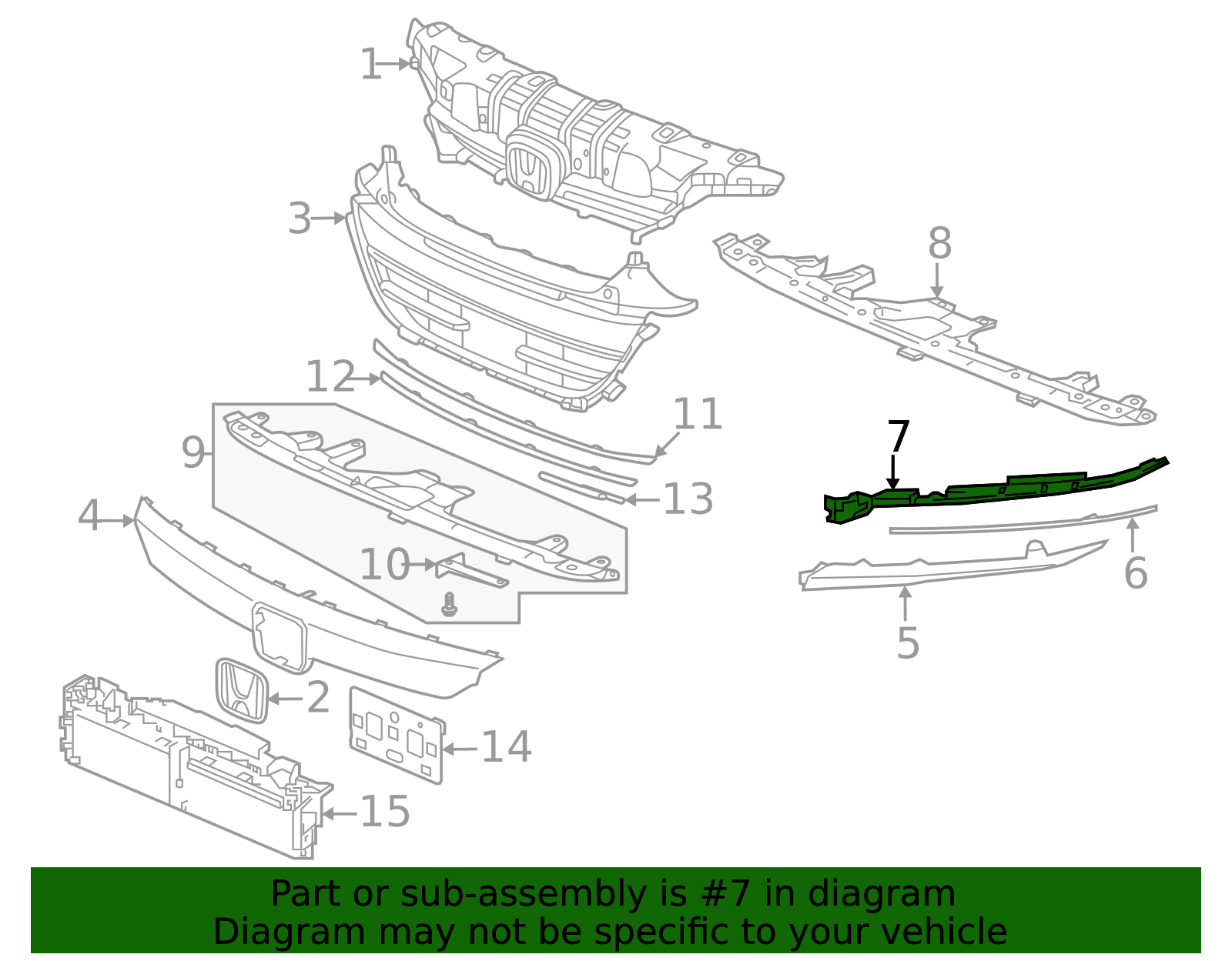 71161-TVA-F00 - 2021-2022 Honda Accord - Mount Base | Genuine Honda Parts