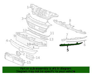 71162-TVA-F00 - 2021-2022 Honda Accord - Molding Extension | Honda Car ...