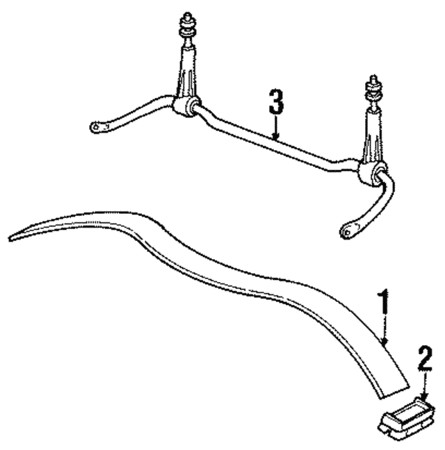 1995-1998 Volvo Stabilizer Bar 9157415 | TascaParts.com