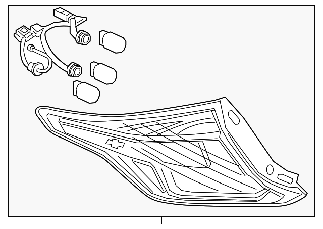 2016-2019 Chevrolet Volt Tail Lamp 84471797 | GMPartsDirect.com