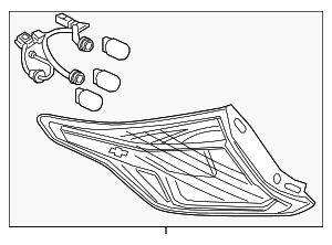 2016-2019 Chevrolet Volt Rear Passenger Side Stop Lamp 84471797 GM ...