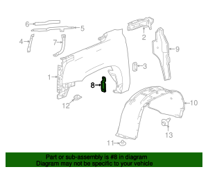 2015-2020 GM Fender Protector 23463925 | TascaParts.com