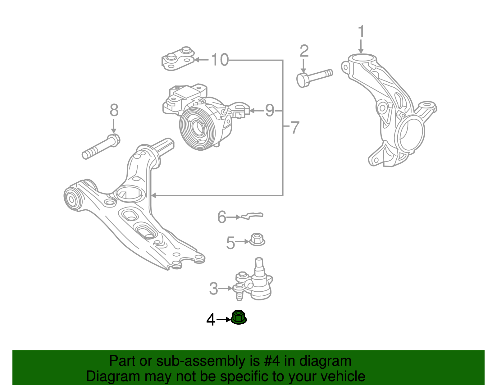 90215-SB0-003 - 1997-2025 Honda - Nut Self-Lock (12MM) (Clinch)(Sato ...