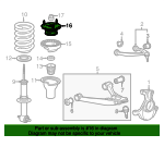 2015-2020 GM Front Suspension Strut Mount 23312166 GM | GMPartsDirect.com