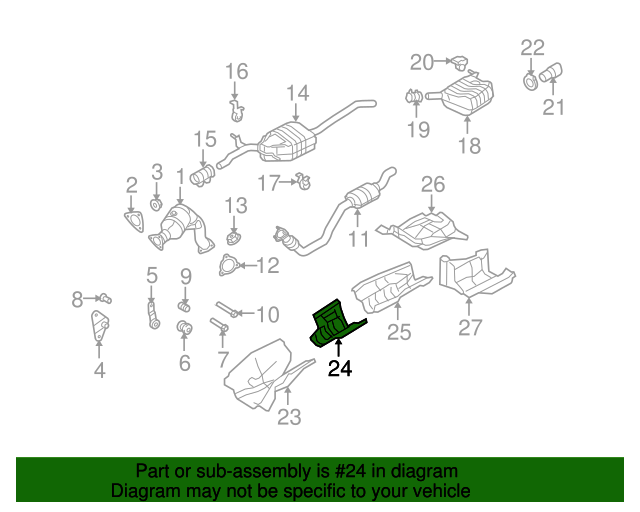 2008-2017 Audi Heat Shield 8K0-804-160-P | OEM Parts Online