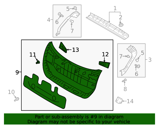 2018-2021 Hyundai Lower Trim Panel 81750-J9000-TRY | OEM Parts Online