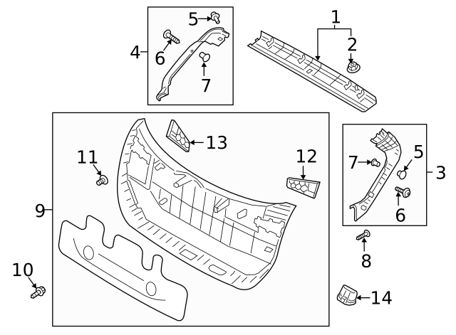 81732-1K000 - Side Trim Hanger - 2018-2023 Hyundai | World OEM Parts ...