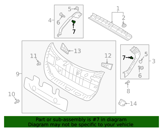 81732-1K000 - Side Trim Hanger - 2018-2023 Hyundai | World OEM Parts ...